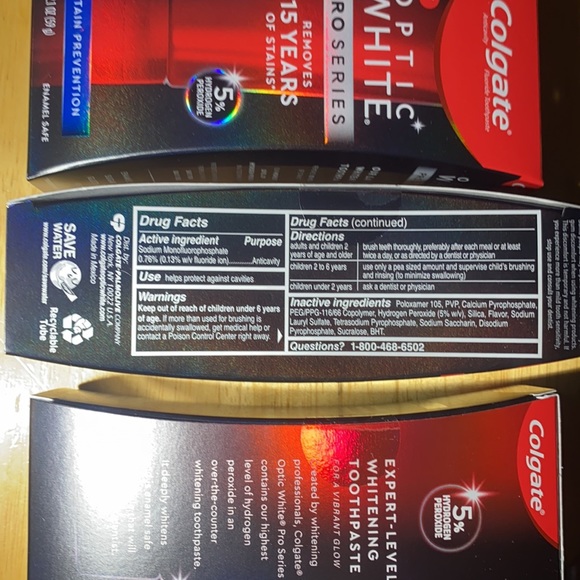 colgate | Other | Lot Of 4 Colgate Optic White Pro Series Removes 5 ...